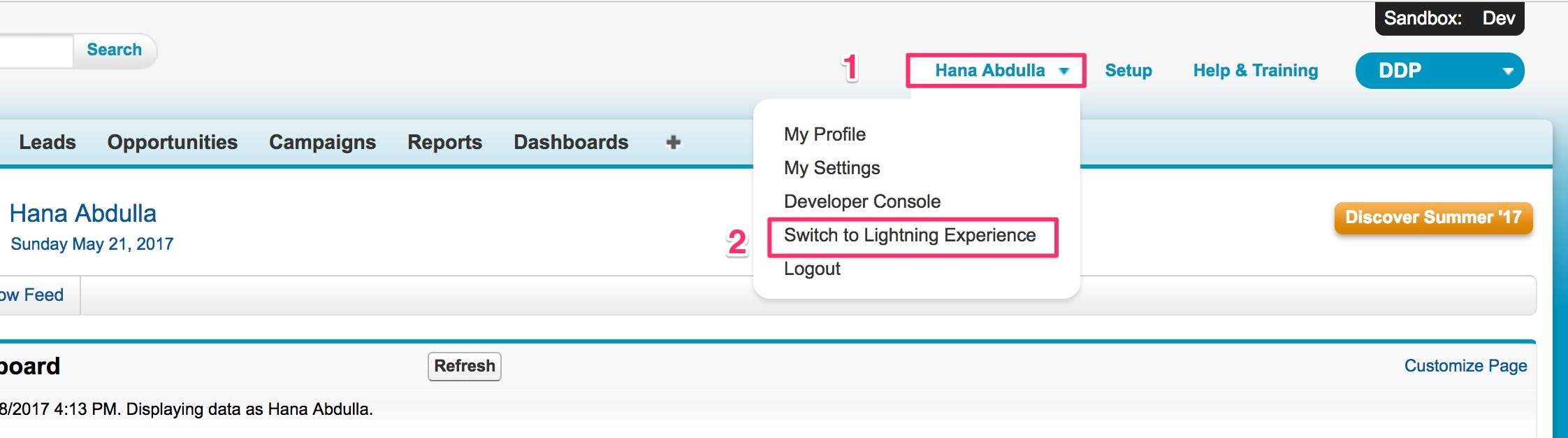 Navigating Salesforce Classic and Lightning